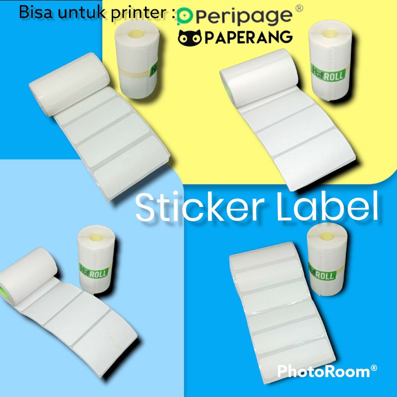 Thermal sticker Label for A6 peripage printer, max size 57*30mm, can be ...