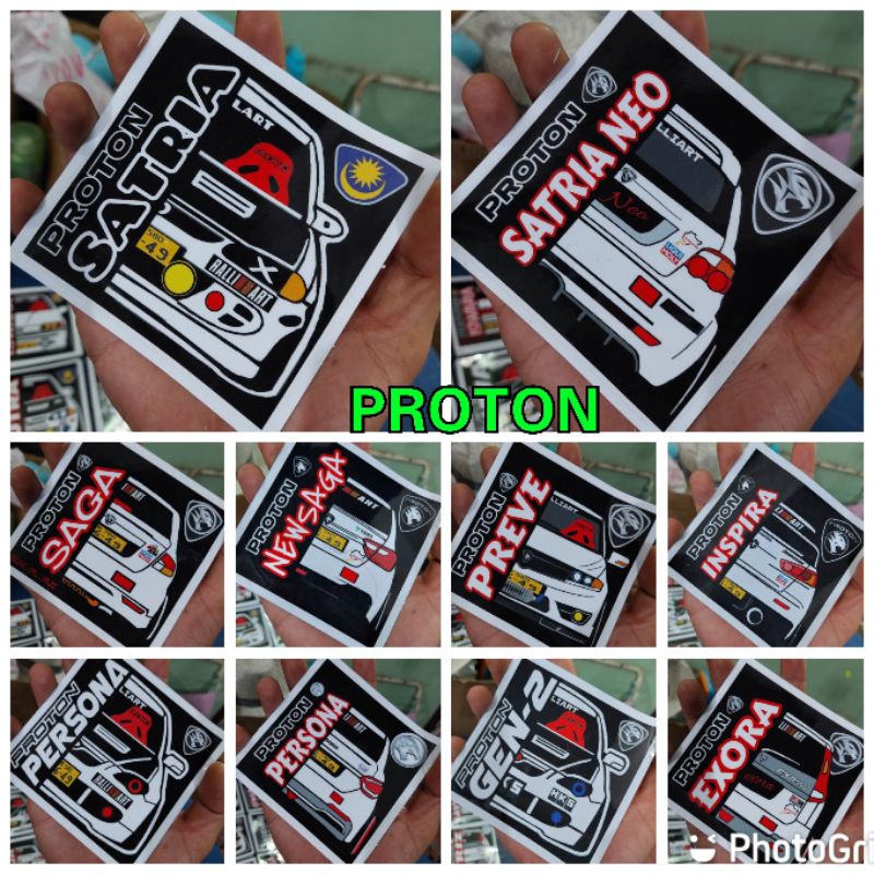 sticker proton separuh performance pelbagai model pelbagai design dlm ...