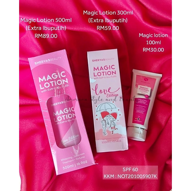 Magic Lotion (whitening) with extra ibu putih + Free Gift (While Stock ...