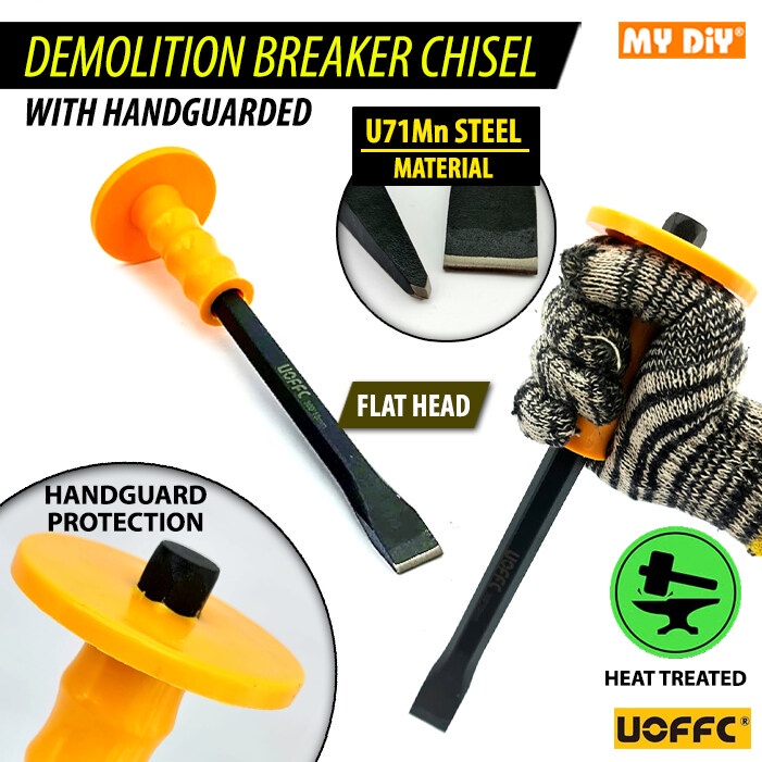 MYDIYHOMEDEPOT - UOFFC Cold Chisel Concrete Chisel Hand Protection ...