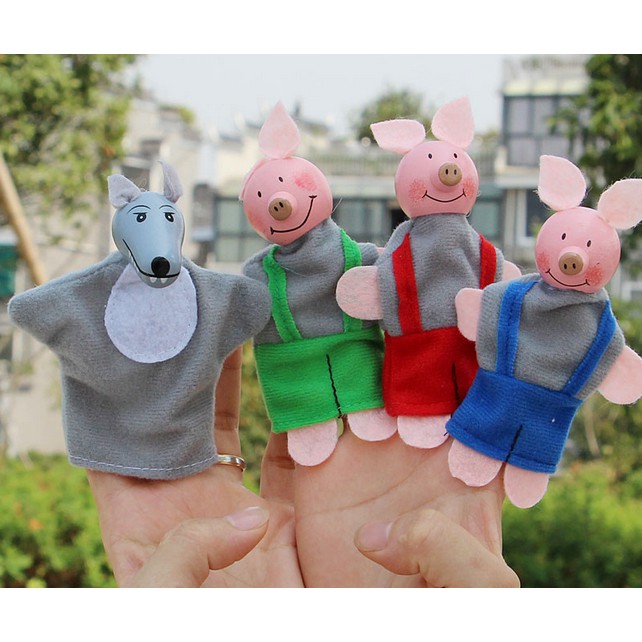 Three Little Pigs Finger Puppet | Shopee Malaysia