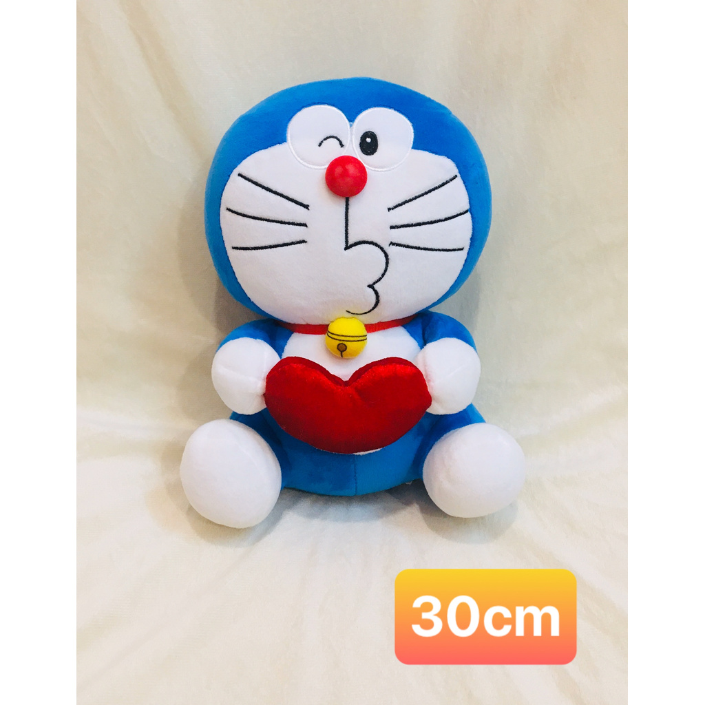 Doraemon Teddy Bear Hugging Heart | Shopee Malaysia
