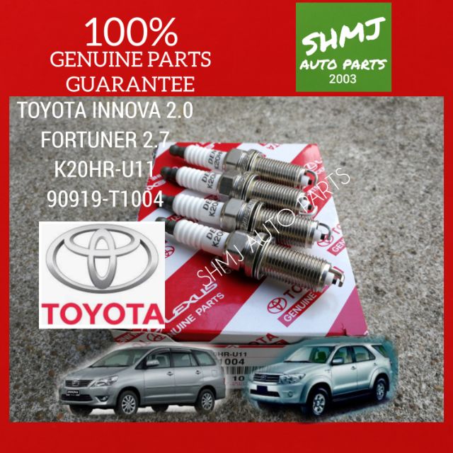 TOYOTA SPARK PLUG ORIGINAL INNOVA SPARK PLUG FORTUNER 2.7 SPARK PLUG ...