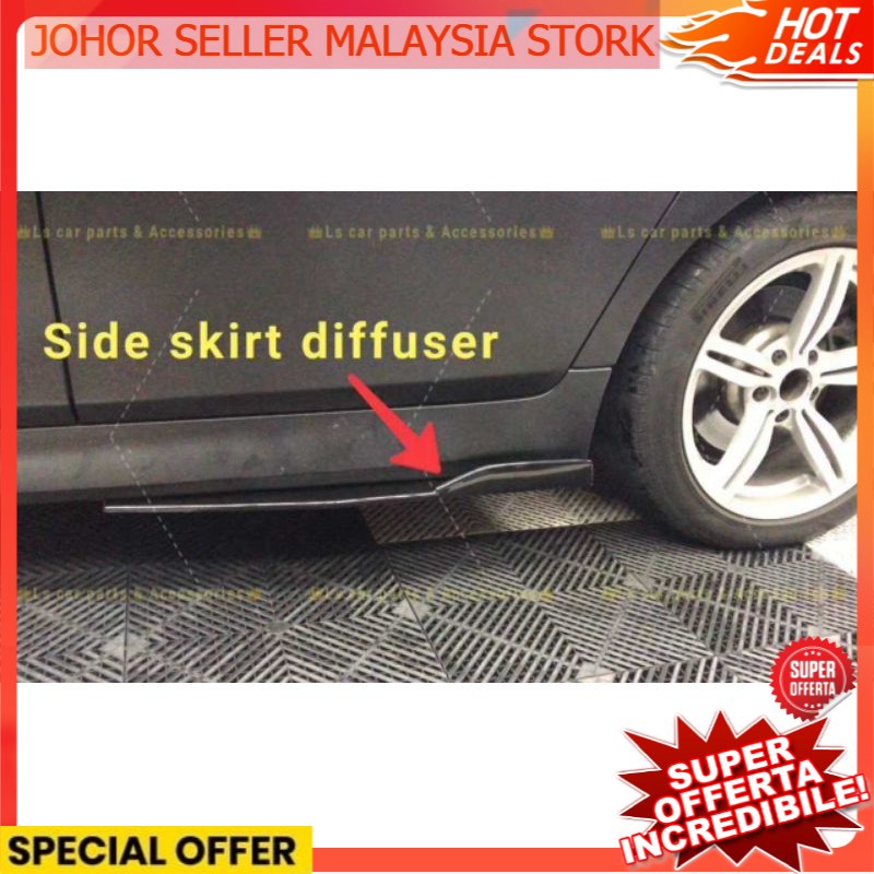 Bumper Lip Canard Blade Wrap Rocker Side Skirt Diffuser Splitter ...