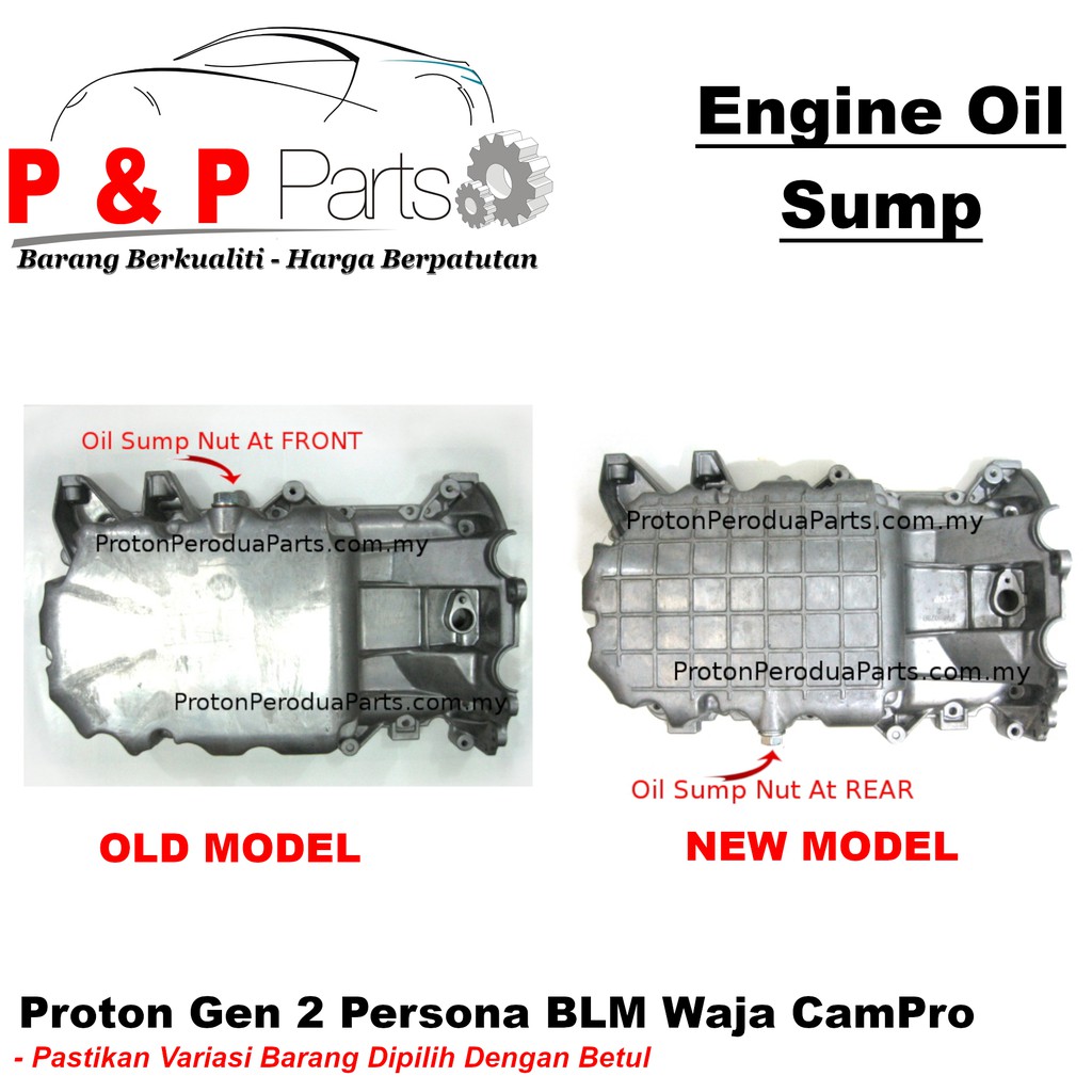 Engine Oil Sump / Pan For Proton Gen 2 Persona BLM Waja CamPro | Shopee ...