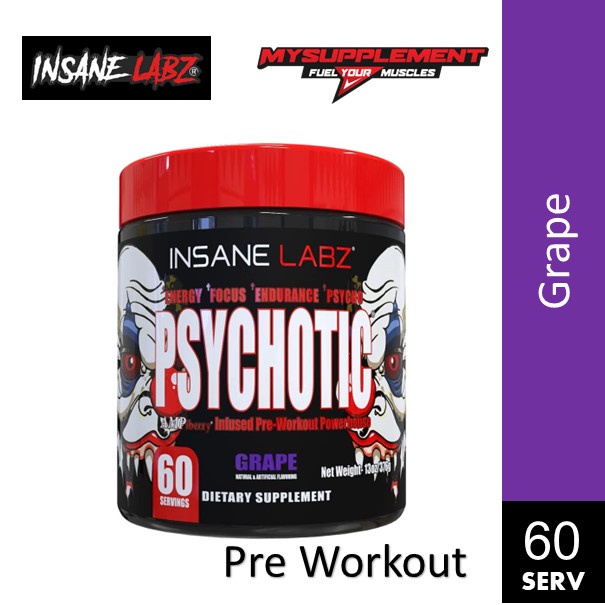 Insane Labz Psychotic Pre Workout 60 Servings | Shopee Malaysia