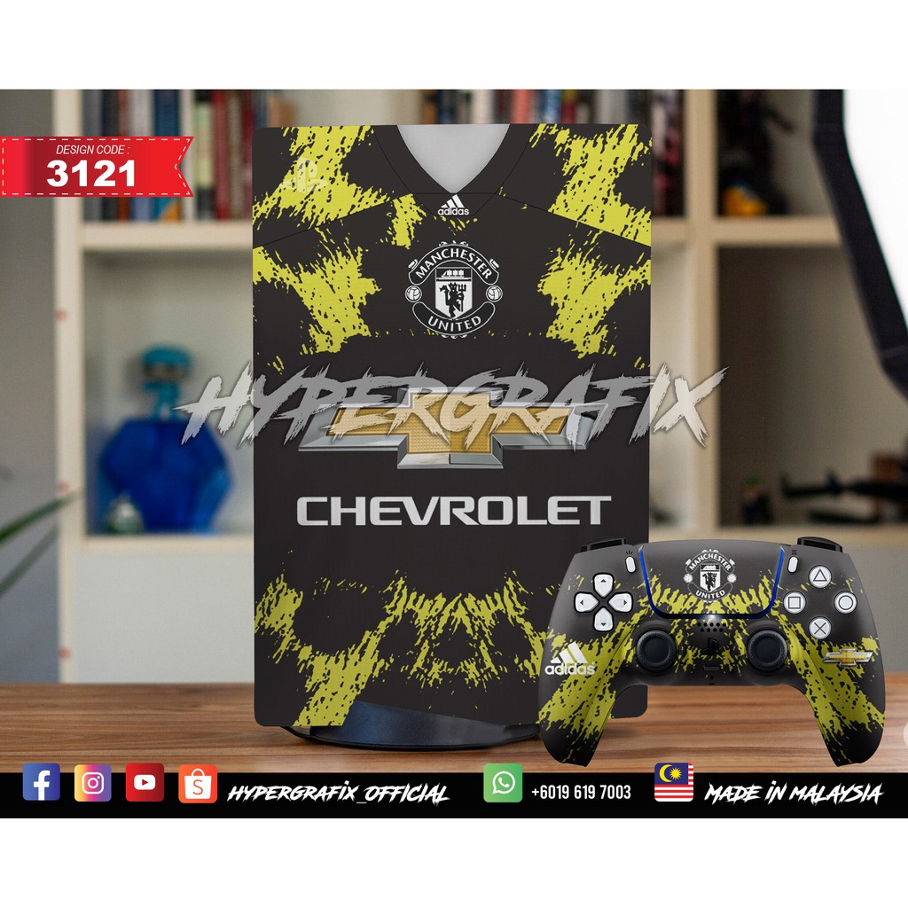 PS5 PLAYSTATION 5 STICKER SKIN DECAL MANCHESTER UNITED 3121 | Shopee ...
