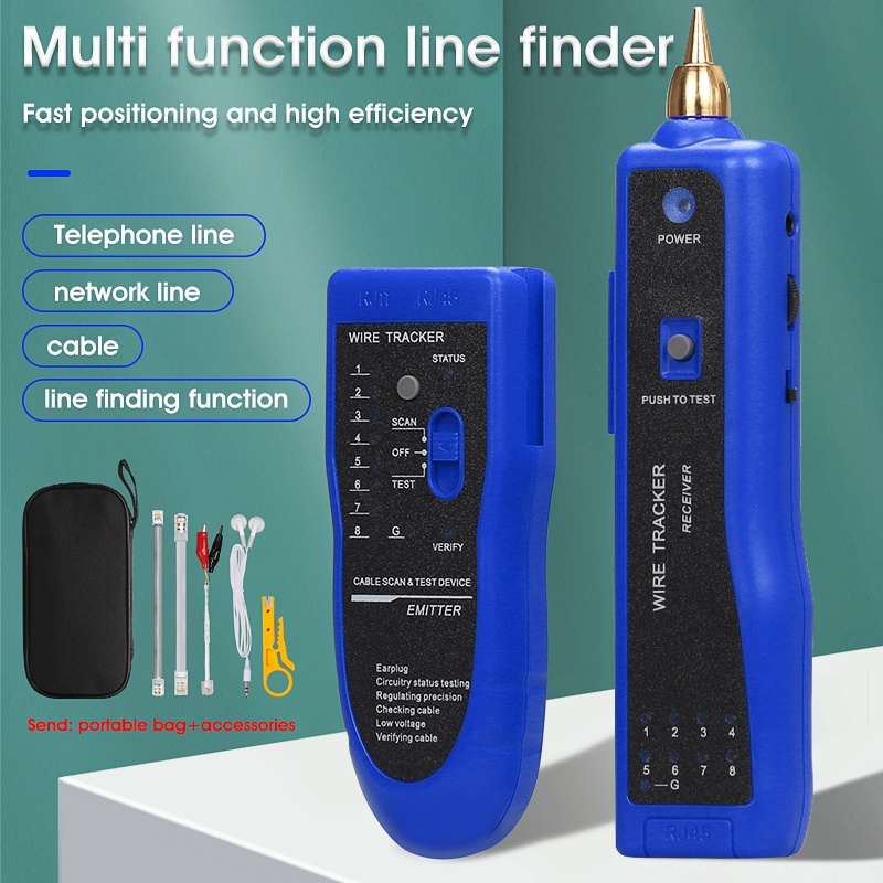 RJ11 RJ45 Crimper Cat5 Cat6 LAN Network Cable Tester Telephone Tracker ...