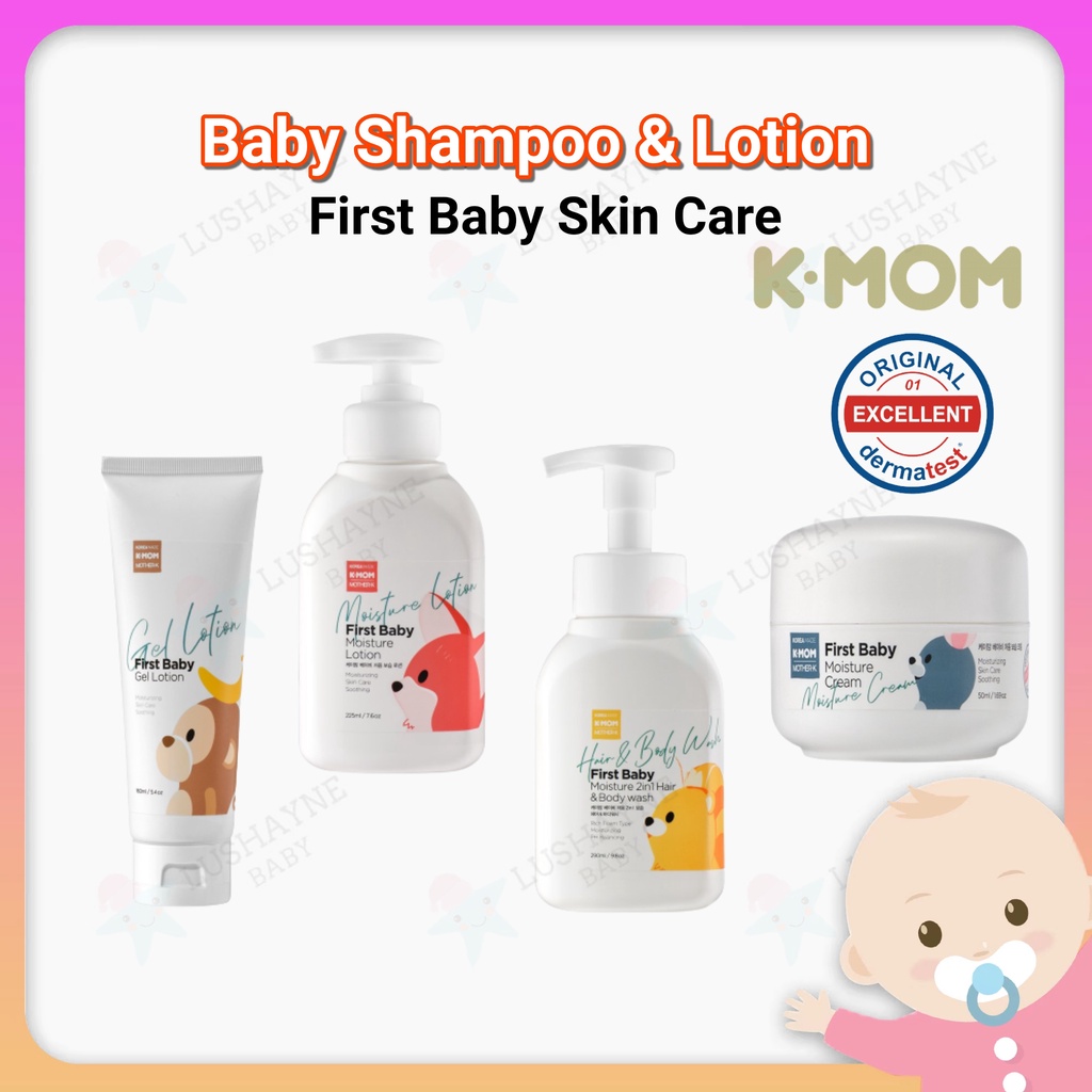 K-MOM KMOM Organic First Baby Skin Moisture 2in1 Care Hair & Body Wash ...