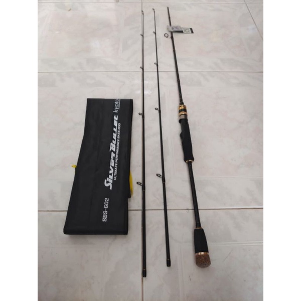 KYOTO SILVER BULLET SPINNING FISHING ROD (FREE EXTRA 1 TIP) | Shopee ...