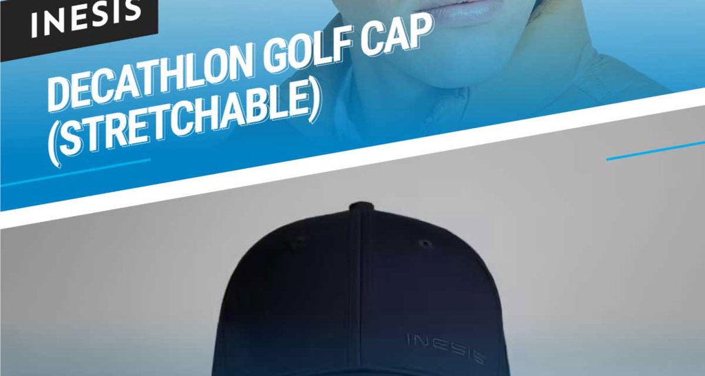 Decathlon Golf Cap (Stretchable) UV Protection Men / Women - Inesis ...