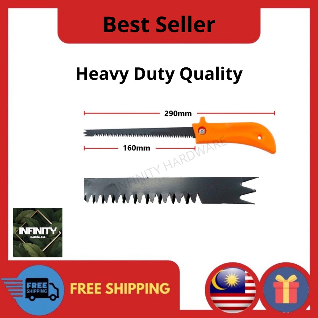 (Heavy Duty) 11.5" Wall Board Saw 2 in 1 Auger and Utility Saw Tool ...