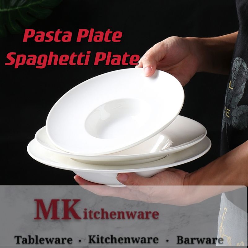 (MKitchenware) Ceramic Pasta Plate / Spaghetti Plate / Mushroom Soup ...