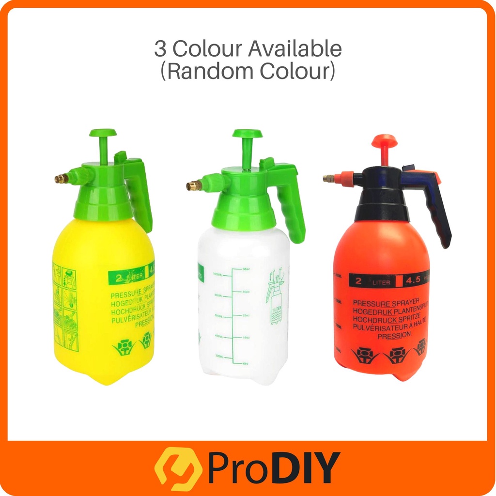 PRODIY 2 Liter Brass Nozzle Pressure Garden Sprayer Garden Spray Pam ...
