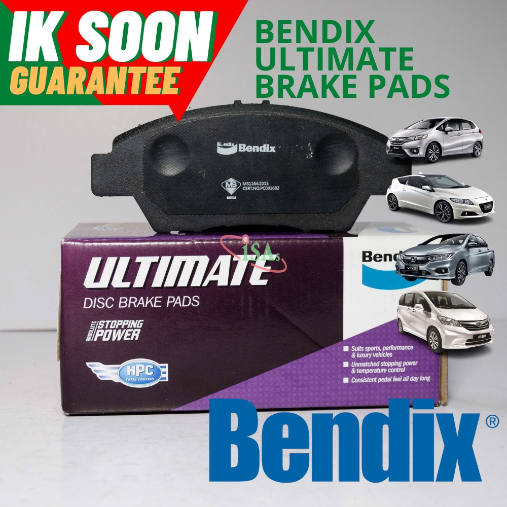Bendix Ultimate Front Brake Pads for Honda CRZ CITY JAZZ FREED INSIGHT DB1991 | Shopee Malaysia