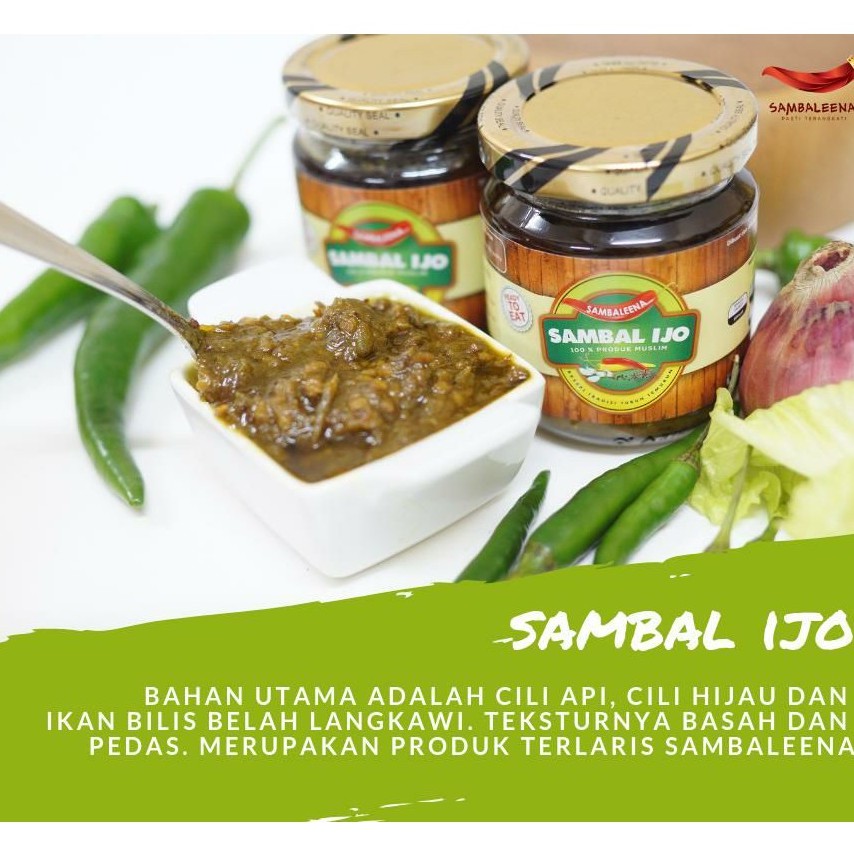 SAMBALEENA Sambal Ijo Botol | Shopee Malaysia