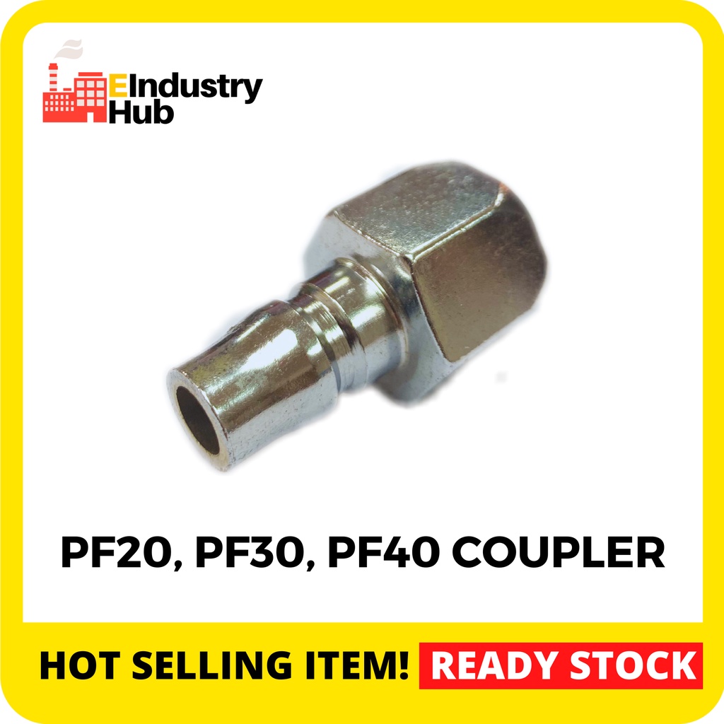PF20 PF30 PF40 Pneumatic Air Compressor Hose Quick Coupler Plug Fitting ...