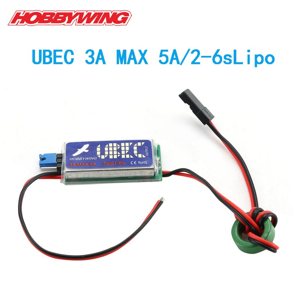 HOBBYWING 2-6s Lipo RC UBEC 3A Max 5A Lowest RF Noise BEC for RC Car ...