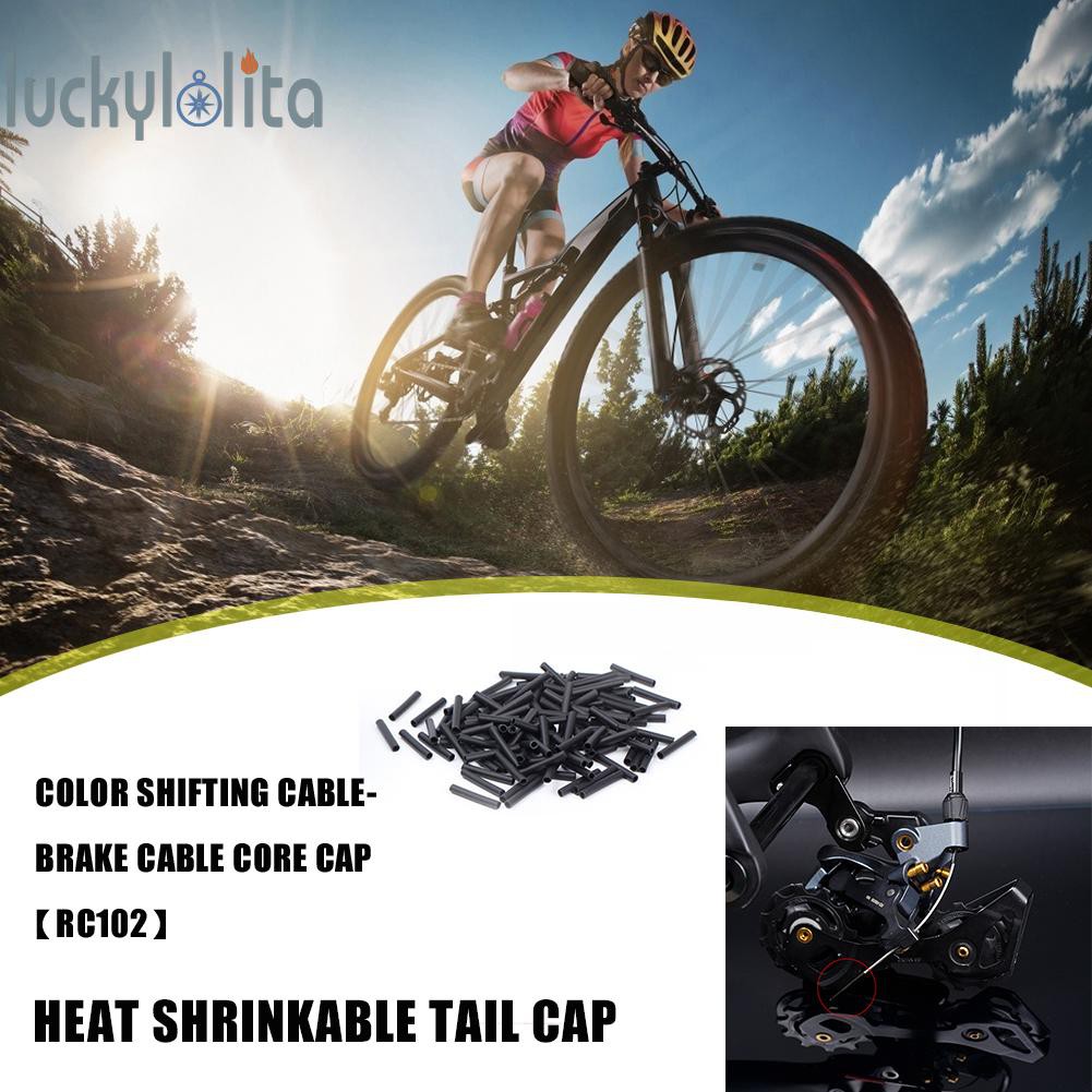 Ready-RISK 50pcs Bicycle End Caps Brake Inner Cable Heat Shrink Road ...