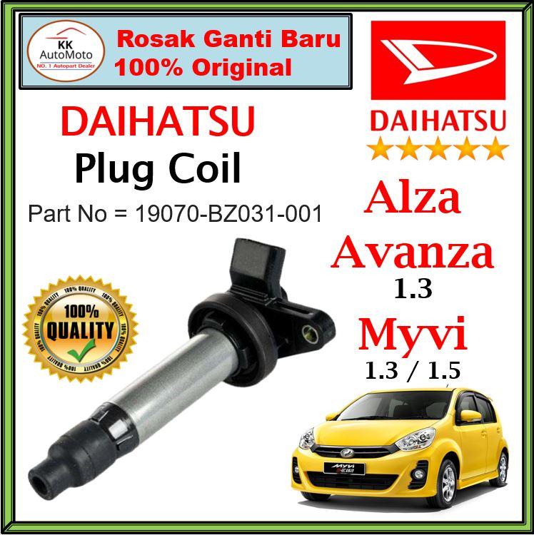 1 Batang - Original Daihatsu Ignition Coil Plug Coil - Perodua Myvi 1.3 ...
