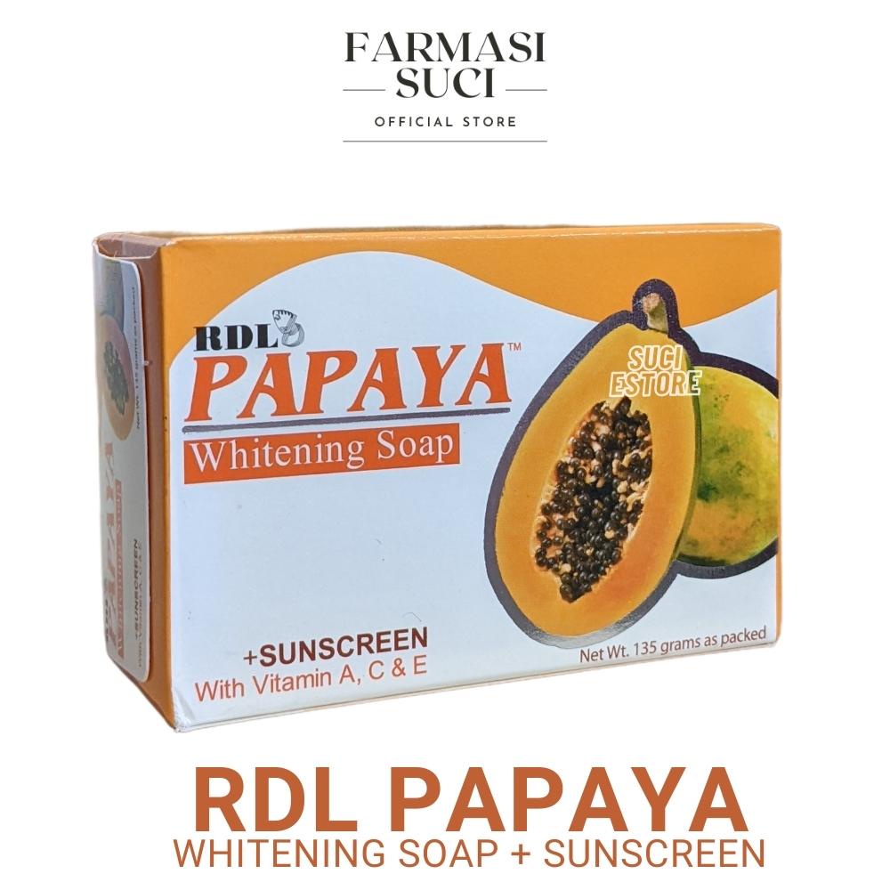 RDL Papaya Whitening Soap plus Sunscreen 135g - With Vitamin A, C & E ...