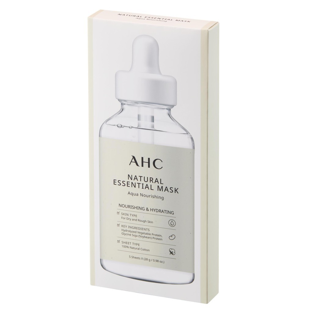 mask essential mask mask 3ply AHC Natural Essential Mask Aqua Nourishing (1 piece) | Shopee Malaysia
