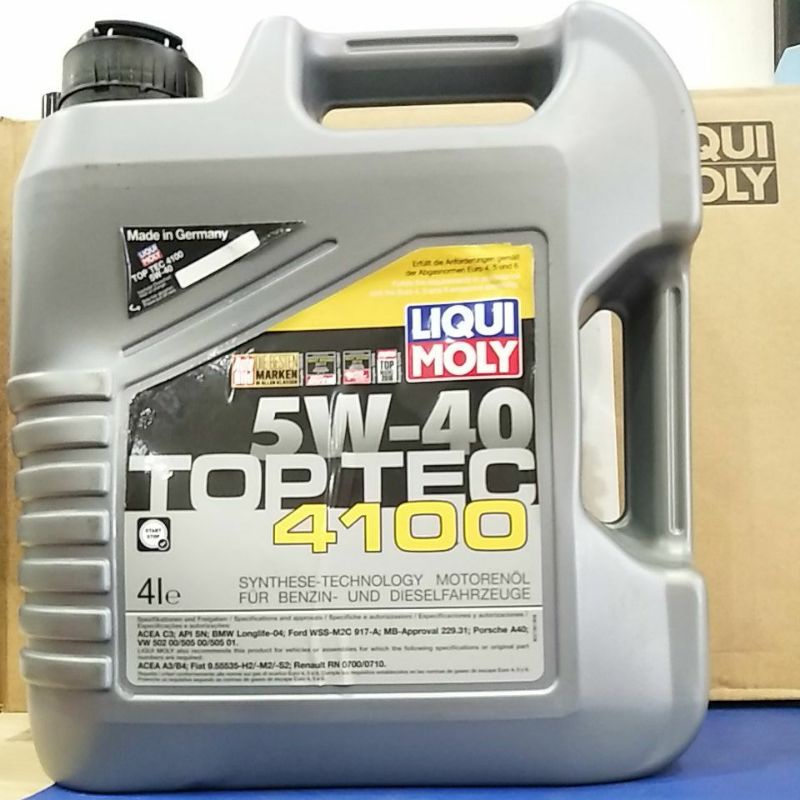 LIQUI MOLY Top Tec 4100 5w40 (4L) | Shopee Malaysia