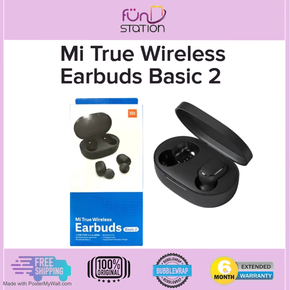 XIAOMI MI TRUE WIRELSSS EARBUDS BASIC 2 | XIAOMI MALAYSIA WARRANTY | Shopee Malaysia