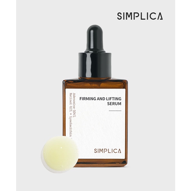 SIMPLICA Retinol Firming and Lifting Vegan Serum 30ml Hypoallergenic ...