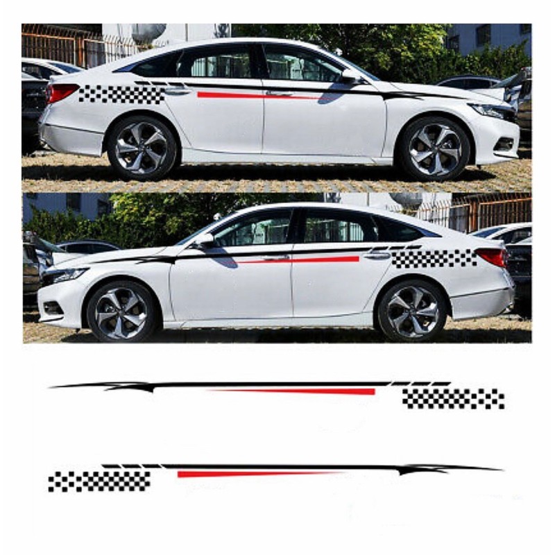 (Ready Stock )S99# 2pc Car Body Side Vinyl Decal Sticker | Shopee Malaysia