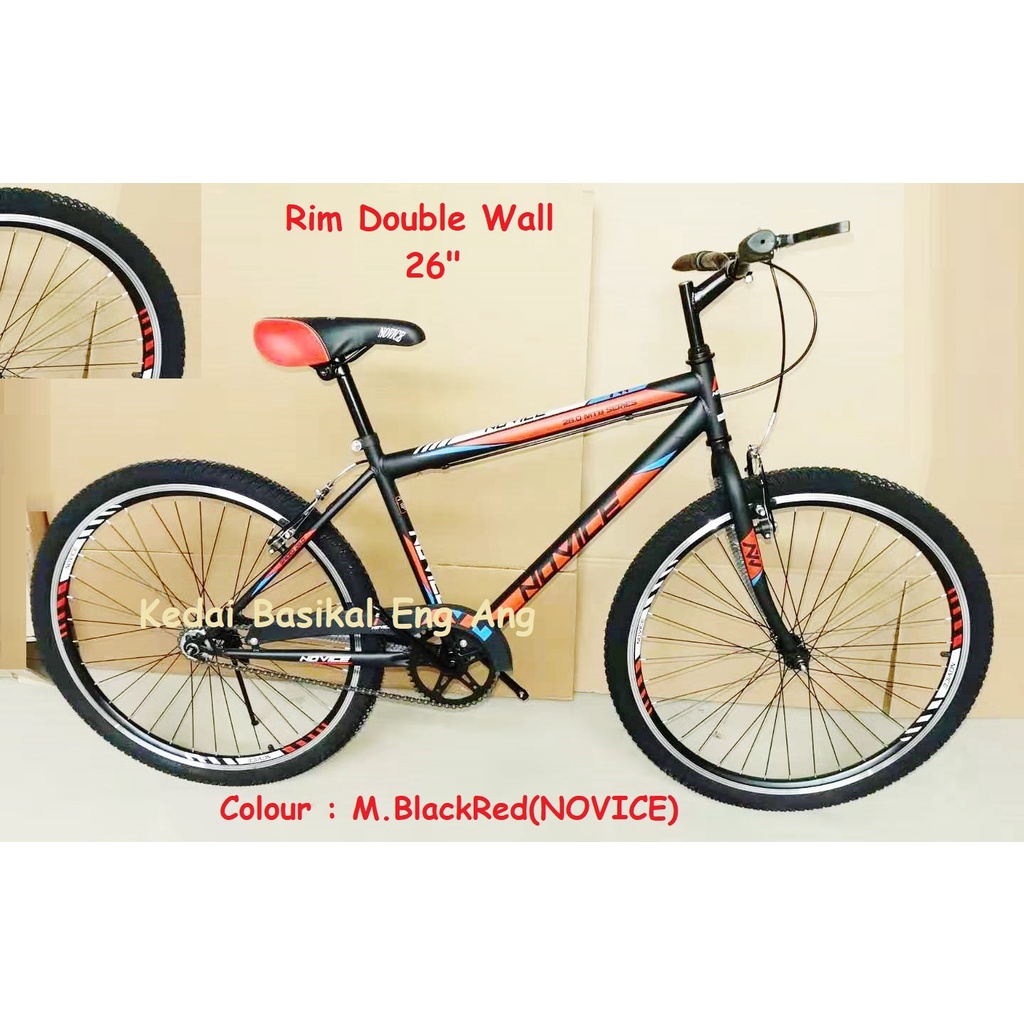 NOVICE Basikal Biasa 26" single speed , rim double wall untuk pergi ke ...