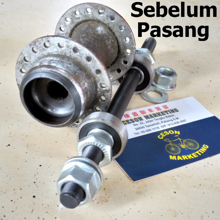 Bicycle Shaft Motor Bearing Full Alloy Sport Rim Hub DIY Motor Bearing ...