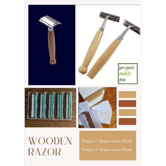 Wooden Razor without case (Replaceable Razor Head) | Shopee Malaysia