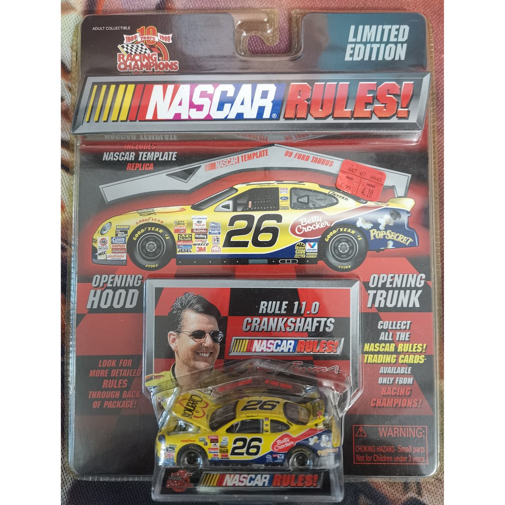 RACING CHAMPIONS LIMITED EDITION NASCAR RULES RULE 11 CRANK SHAFTS ...