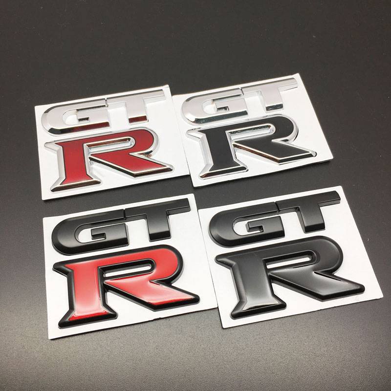 1PCS 3D Metal GTR Sticker Car Rear Trunk Body Emblem Sticker For Nissan ...