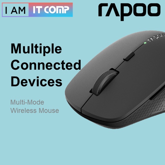 RAPOO M300 SILENT Wireless Bluetooth Mouse / Multiple Devices / DPI ...