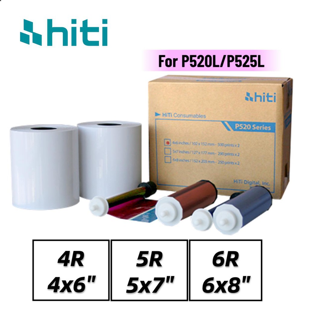 HiTi P520L/P525L Series Printer Consumables (4R/5R/6R) | Shopee Malaysia