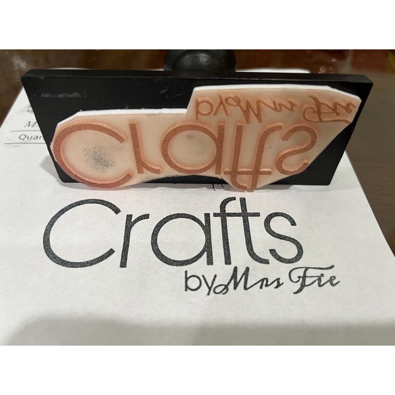 Extra Size Polymer Rubber Stamp (with your Own Design) without ink ...