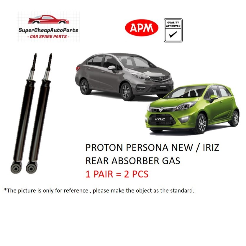 ORIGINAL APM PROTON IRIZ PERSONA VVT NEW 2016 REAR ABSORBER GAS 1 PAIR ...