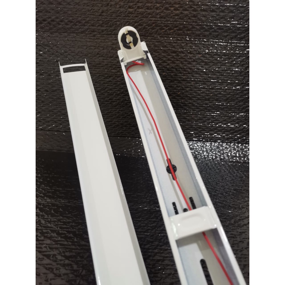 T8 LED Casing Single Tube Fitting 2ft (62cm) LED 电灯壳 2ft (62cm) - 1pcs ...