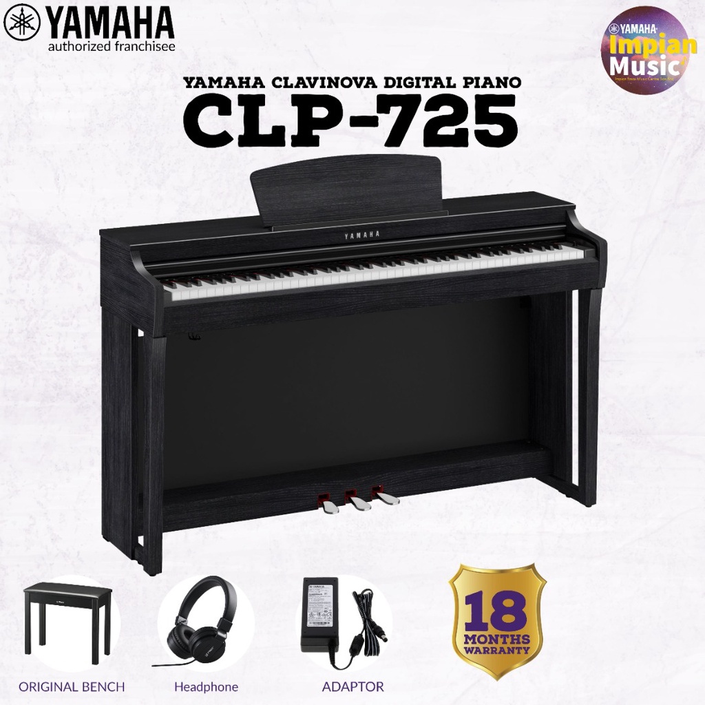 Yamaha Clavinova Digital Piano CLP-725 *Brand New Unit**Pre-Order ...