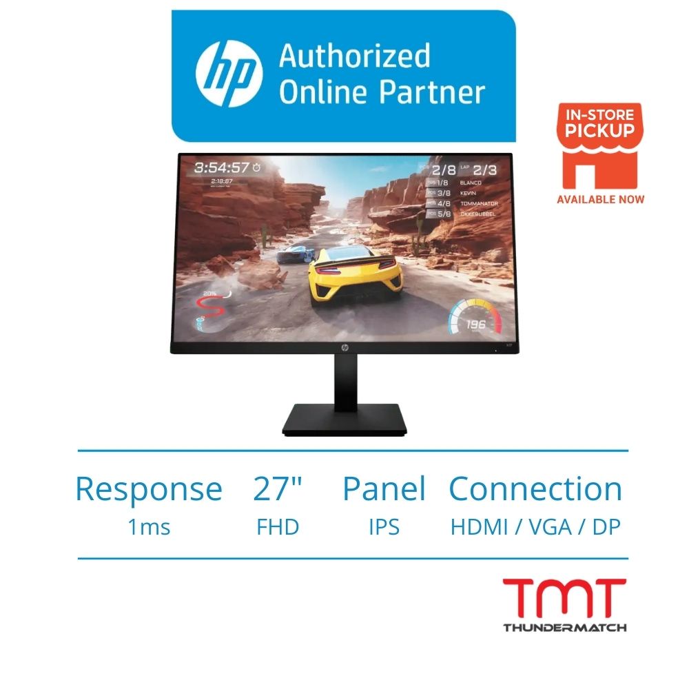 HP X27 Gaming Monitor 2V6B3AA - 27" / 1ms / 165Hz / FHD | IPS Panel ...
