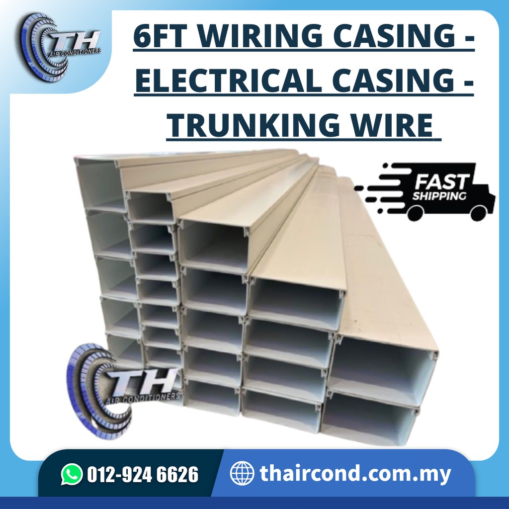 6FT WIRING CASING - ELECTRICAL CASING - TRUNKING WIRE - CASING ELEKTIK ...