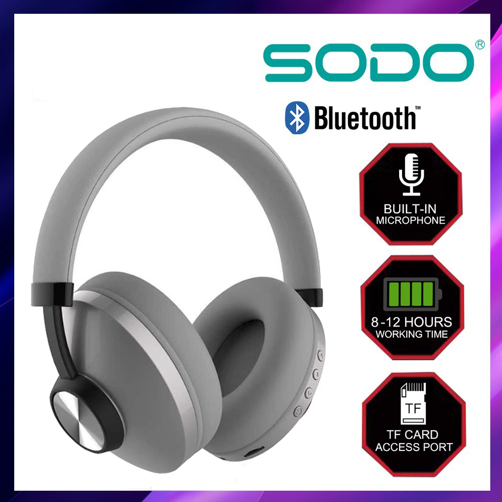 SODO SD-1007 Bluetooth 5 Dual Mode Wired Wireless Headphone | Shopee ...