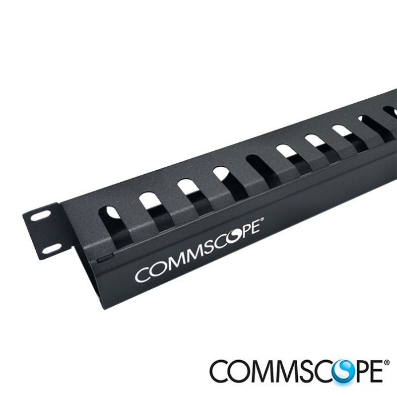 CommScope® Horizontal Cable Management Assembly, with badged logo, 1U ...