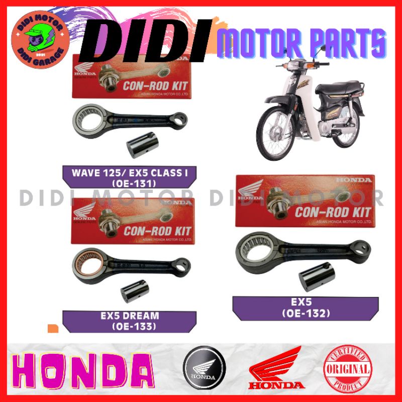 DIDI MOTORPARTS Honda EX5 DREAM / W125 / EX5 Class 1 Con Rod Original ...