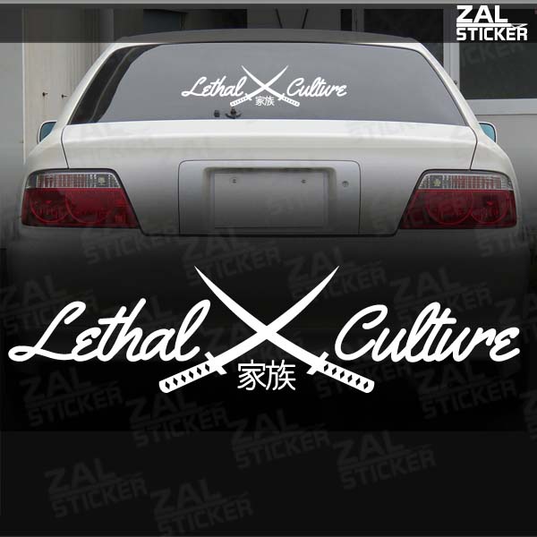 * STICKER KERETA LETHAL CULTURE JDM MYVI AXIA ALZA BEZZA SAGA EXORA ...