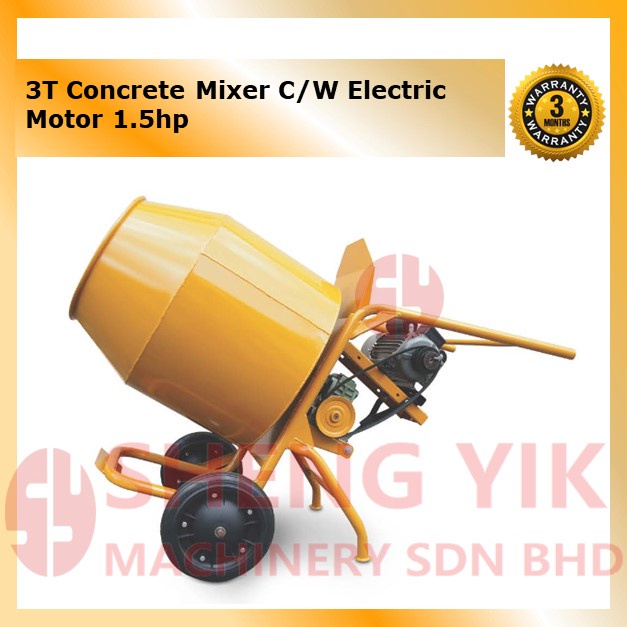 Shengyik Concrete Mixer TKCM-3T Robin 5.0hp Gasoline 4 Stroke Engine ...