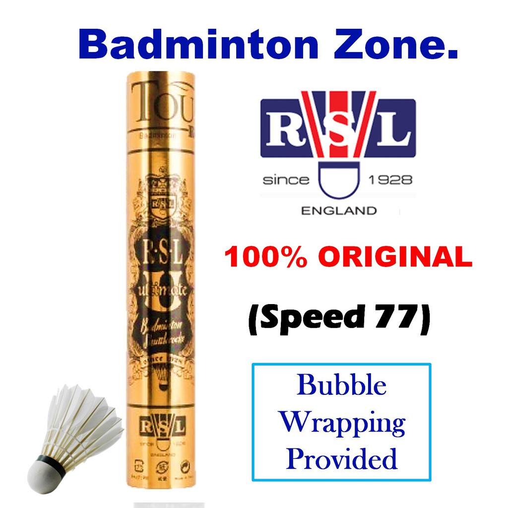 RSL Ultimate Original (Bubble Wrapping) (Speed 77) Badminton Shuttlecock | Shopee Malaysia