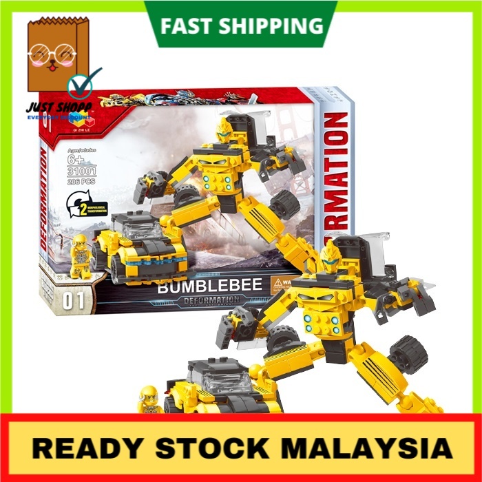 Bumblebee Transformer Building Blocks 2 in 1 Deformation Car Robots ...